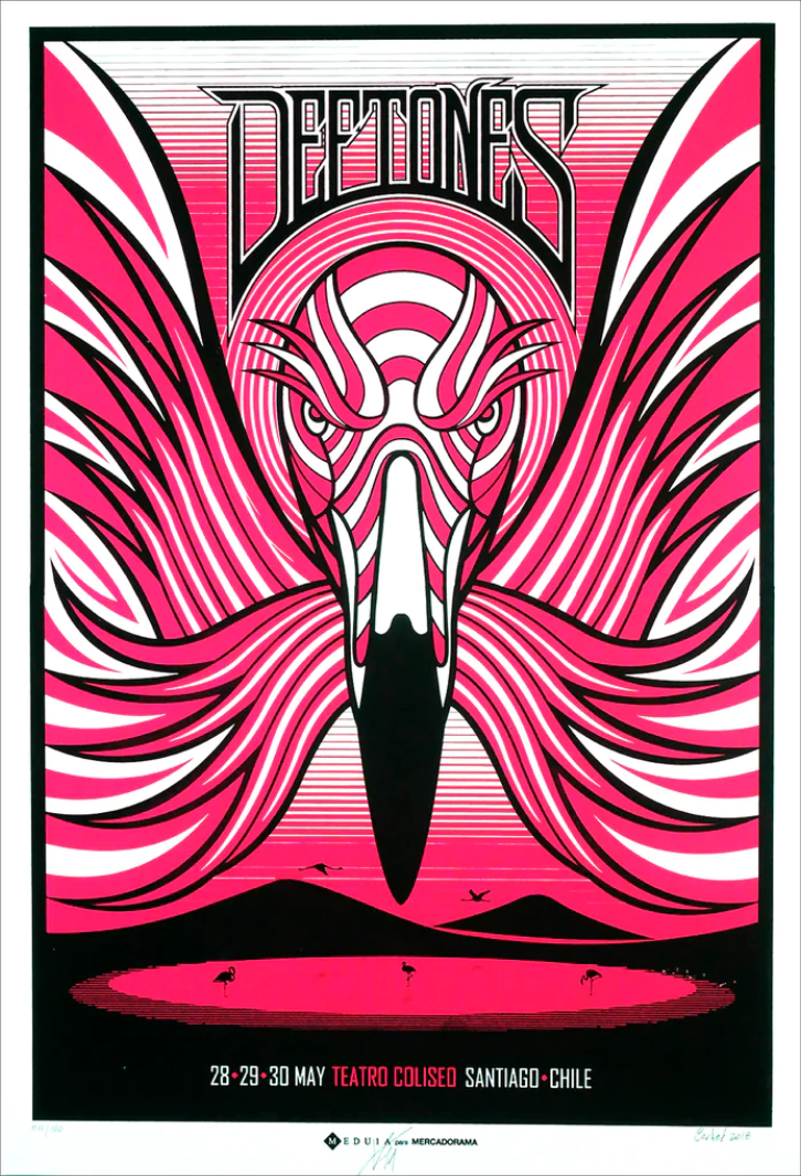 Gig poster: Deftones, Chile 2018