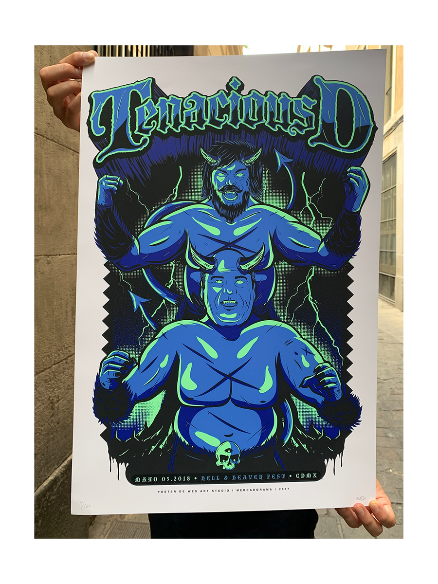 Gig poster: Tenacious D, CDMX 2018